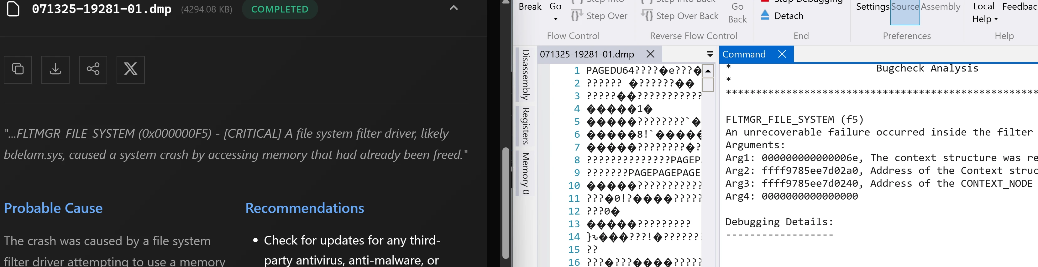 BSOD AI Analyzer - Instant Windows Crash Dump Analysis